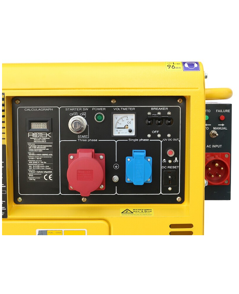 Elektrocentrála GD4SS-3-6000-5EBZ-ATS