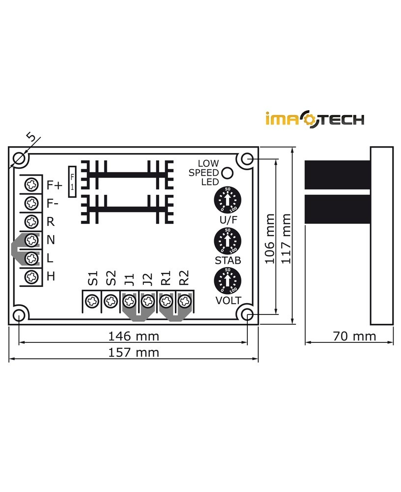 Univerzální elektronický regulátor napětí, AVR-GAVR-15AB