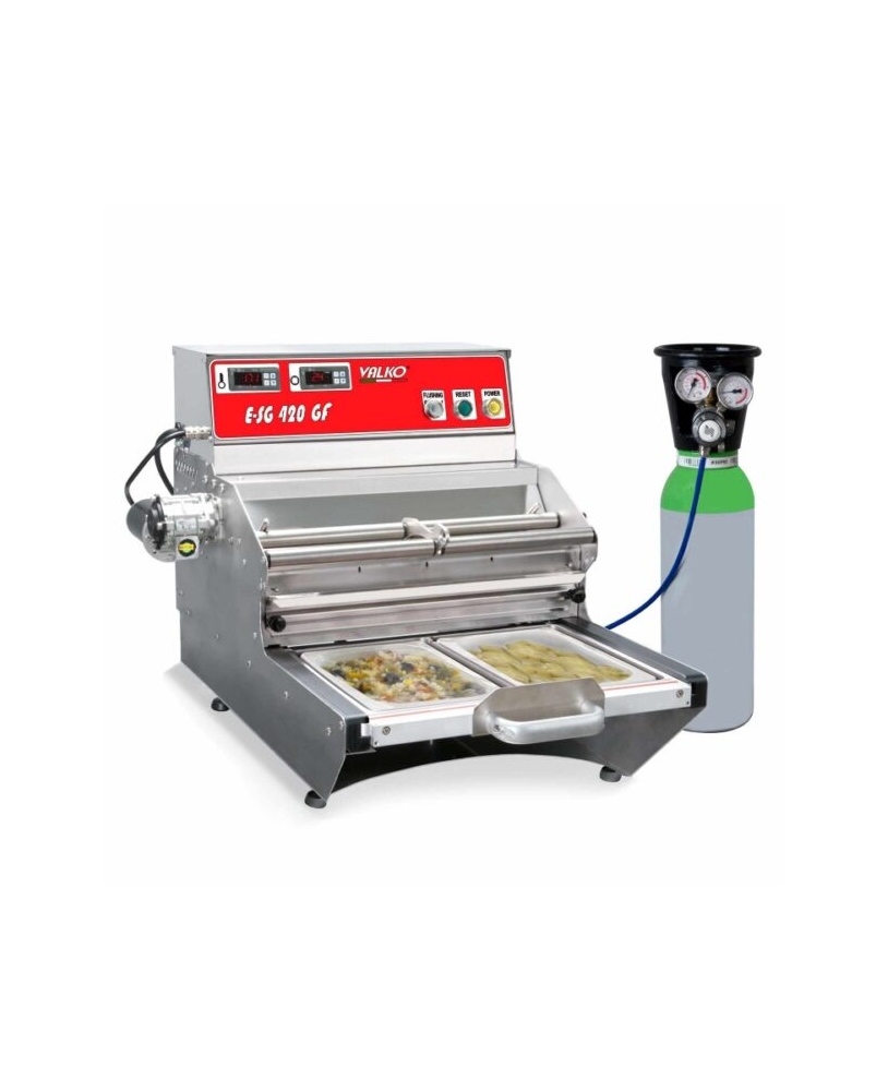 Poloautomatická balička do misek se systémem Gas Flushing E-SG 420 GF